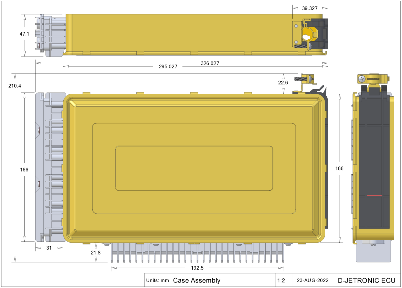 ECU Case Mechanical Drawings – Part 1 - D-Jetronic